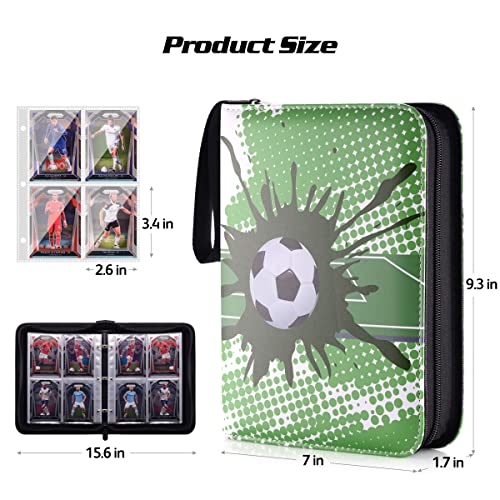 Pulchra Football Cards Album-400 Pockets Trading Card Binder -Game Card ...