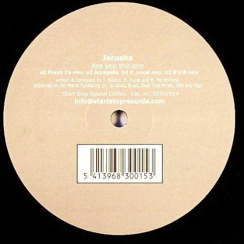Amazon.com: Are You The One - Jerusha 12": CDs & Vinyl