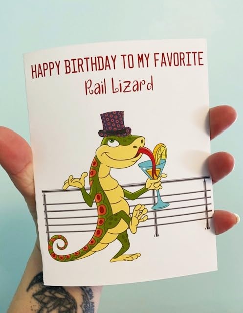 Amazon.com: Phish Themed Lizard Happy Birthday To You Card, Donut ...
