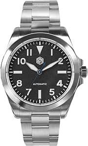 Amazon.com: San Martin SN0132 Stainless Steel Men Sports Watch NH35 ...