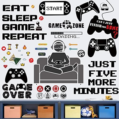 Amazon.com: Game Room Wall Stickers Murals Gamer Wall Decals Poster for ...