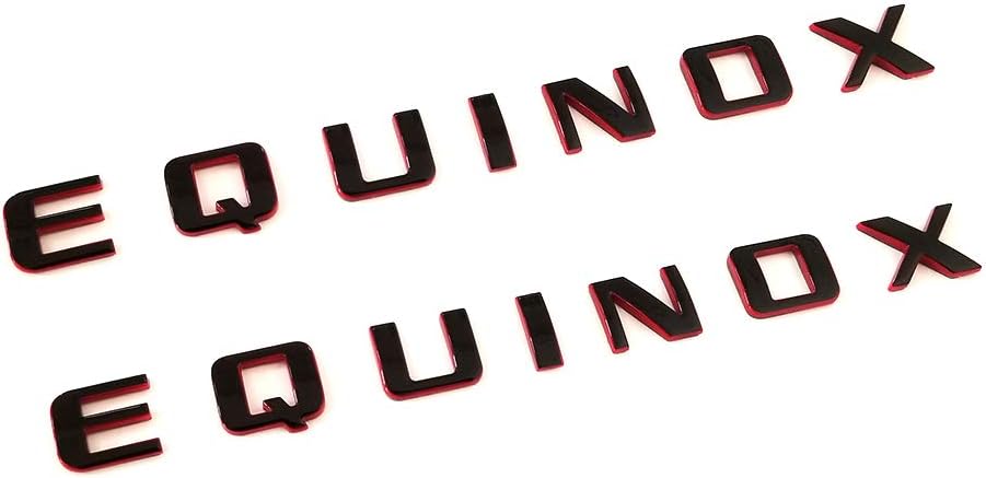 Amazon.com: Yoaoo 2Pack OEM Black Equinox Nameplate Letter Emblems ...