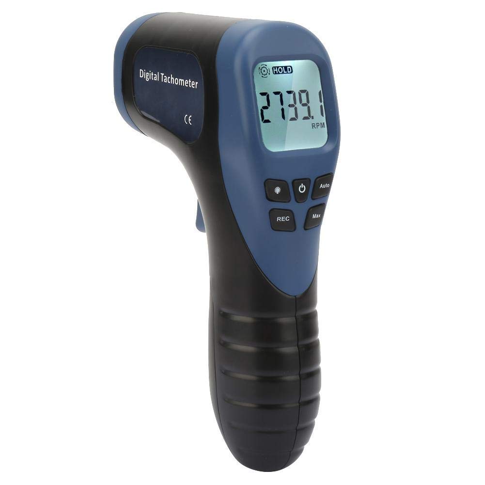 Handheld Digital Laser Tachometer - Non-Contact RPM Meter, Measures 2.5 ...