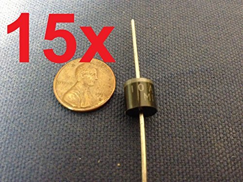 10A10 10A 1000V General Purpose Plastic Rectifier Diodes 15 Pack ...