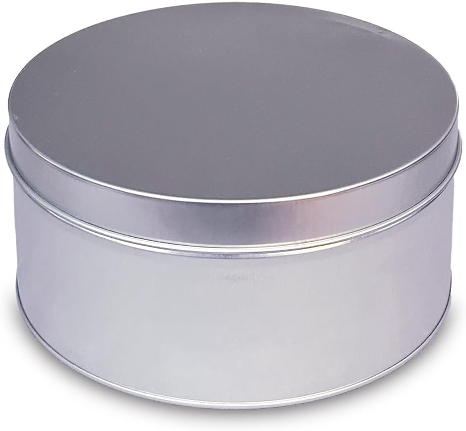Amazon.com: Large Round Tin Box - For Home And Office Storage, Gifting ...