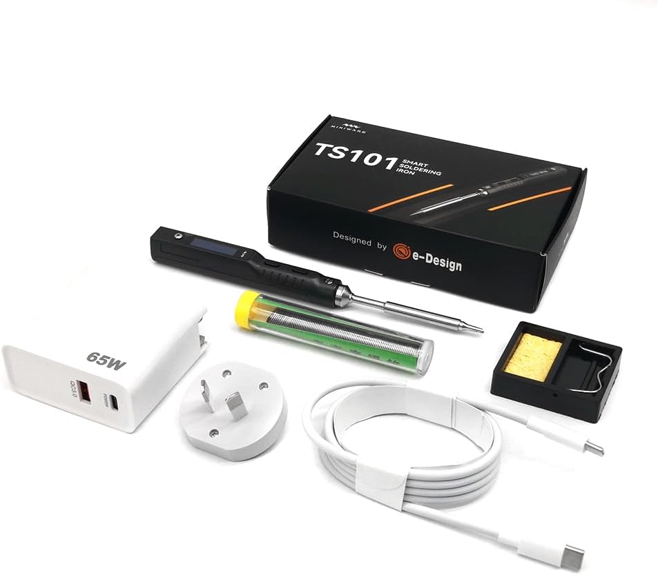 TOOLSAGE TS101-BC2 Tips Digit Soldering Iron With PD 65W Power Supply ...