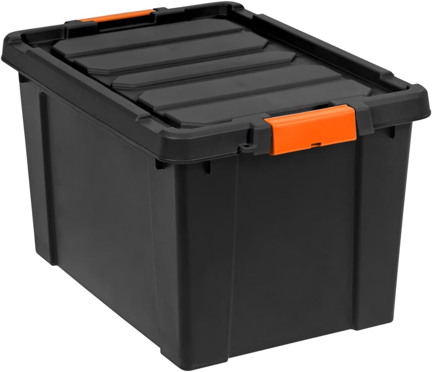 Amazon.com - 19 Gal Heavy Duty Plastic Storage Bins with Lockable Lids ...