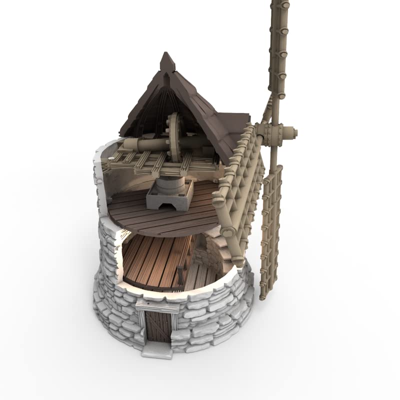 QP3D - Medieval Windmill - Fantasy Battle House Terrain Scenery for ...
