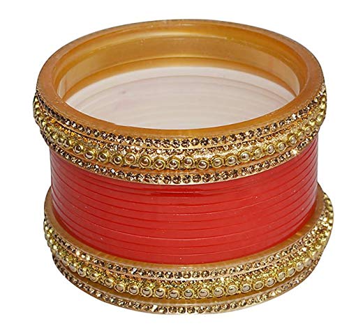Buy Traditional Red Bangles- Lal Chuda Set (2 Pair *16) (2.6) at Amazon.in