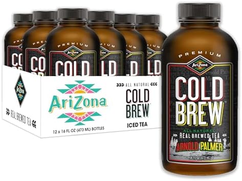 Amazon.com : AriZona Arnold Palmer - Premium Cold Brew Iced Tea Half ...