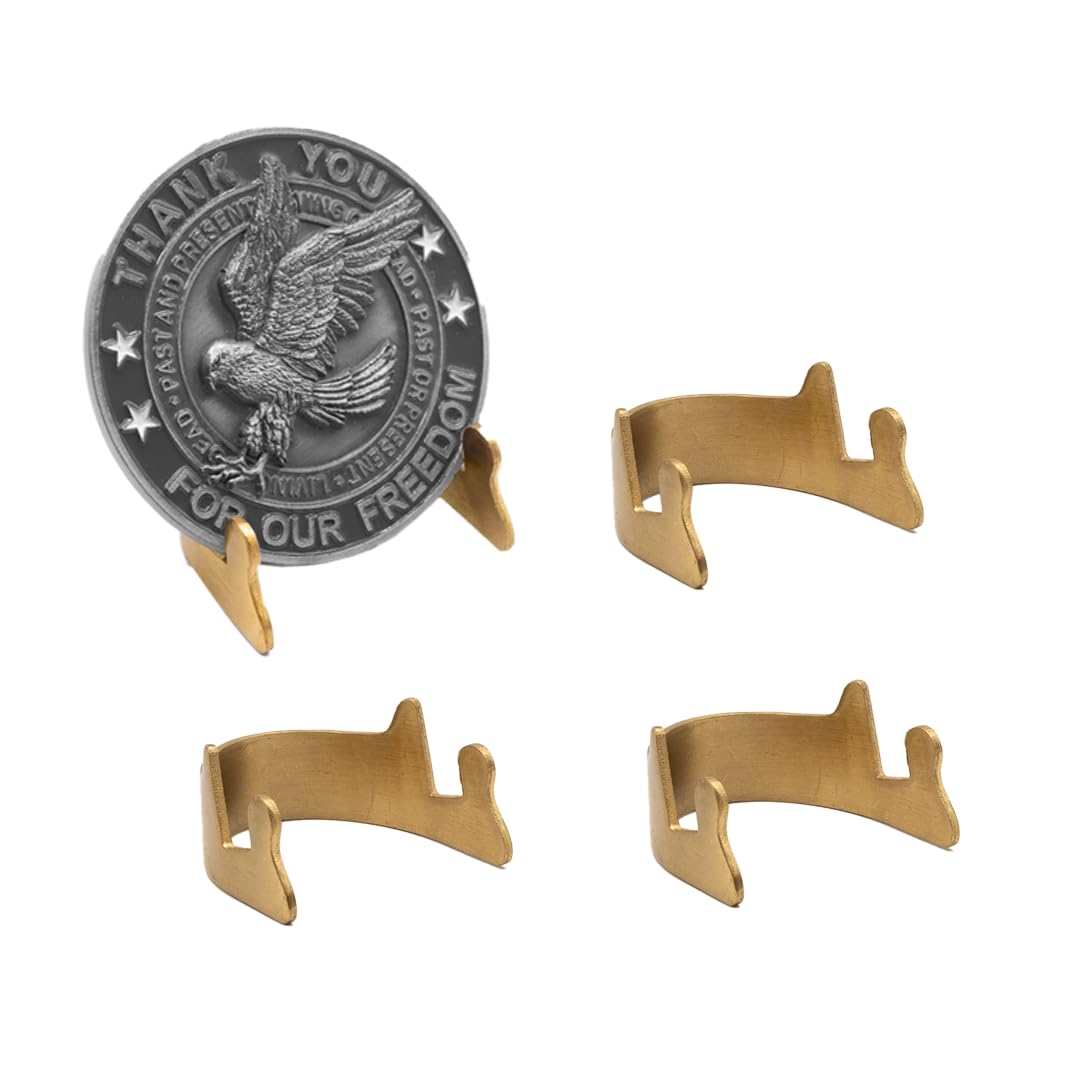Amazon.com: Challenge Coin Holder Brass Metal Military Coin Display ...
