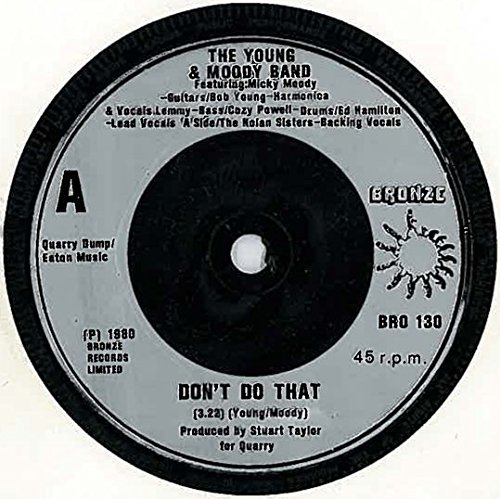 Amazon.com: The Young & Moody Band - Don't Do That - 7" Single 1981 ...