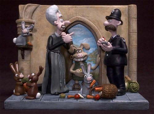 Wallace and Gromit Statue - Reverend Clement Hedges, Hutch and P.C ...