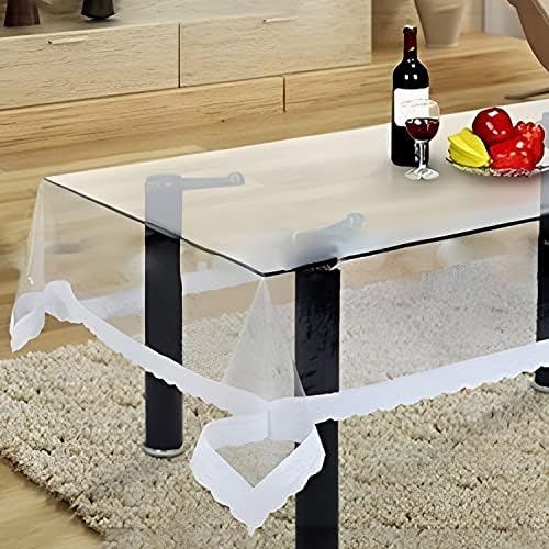 Buy Kuber Industries Center Table Cover | PVC White Lace Center Table ...