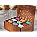 Amazon.com: RoyalHouse Premium Wood (Hard MDF) Tea Storage Box ...