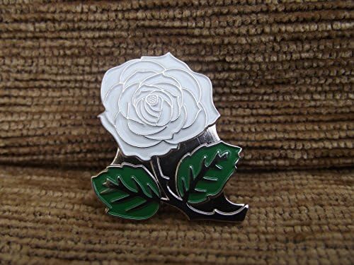 Yorkshire Rose - White rose of York - Quality enamel lapel pin badge ...