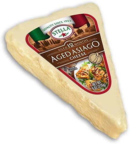 Amazon.com: Stella Aged Asiago Wedge, 8 oz : Grocery & Gourmet Food