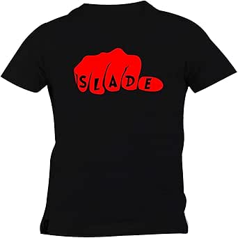 Skeletor EDF Slade T Shirt Fist 1970'S T Shirt-3XL Black : Amazon.co.uk ...