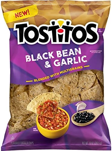 Amazon.com: Tostitos Multigrain Black Bean & Garlic Flavored Tortilla ...