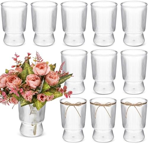 Amazon.com: Fun Express Small Plastic Bud Vases - 6 in. Height ...
