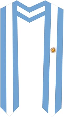 Amazon.com: Tautaoxuu Argentina Flag Graduation Sash Satin Scarf 72 ...