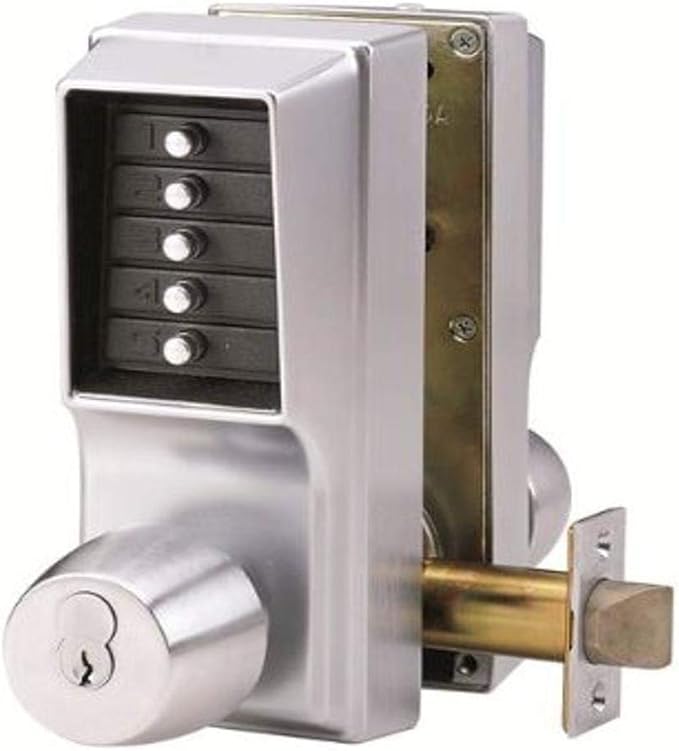 Kaba Simplex Keypad Entry Lock with Key Override, 2.75" Backset, 0.5 ...