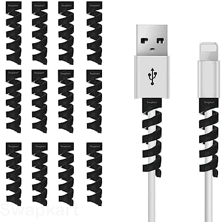 SWAPKART Multipurpose Protection Spiral Cable & Wire Protectors Spring ...