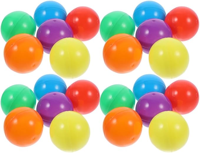 IMIKEYA 60pcs Gumball Machine 4.5cm Colored Vending Machine Fillable ...