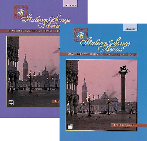 26 Italian Songs and Arias: 2 Book Set - Medium High Voice Book and ...