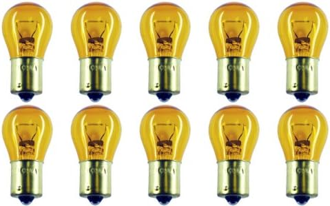 CEC Industries #1295NA (Amber) Bulbs, 12.5 V, 37.5 W, BA15s Base, S-8 ...
