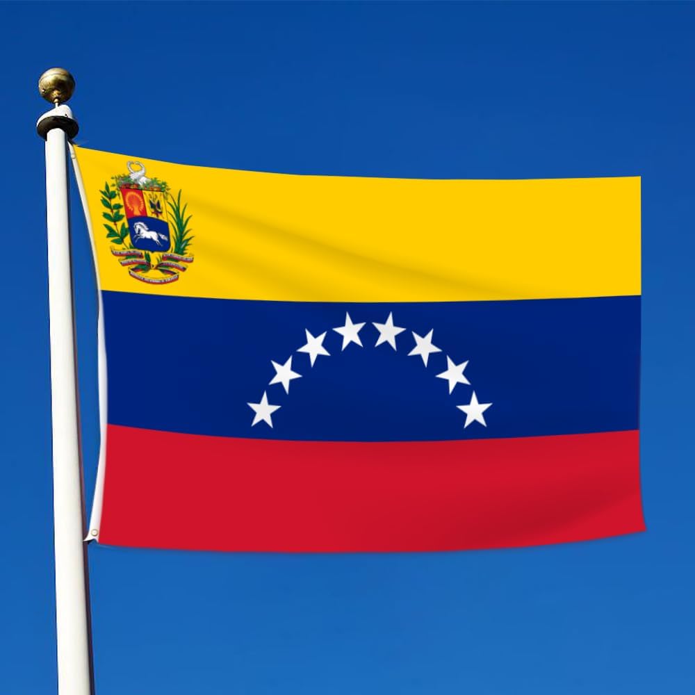 Bandera de Venezuela de 8 estrellas de 3 x 5 pies impresas 100D ...