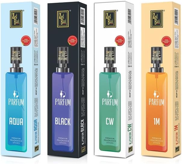 Zed Black Parfum Premium Fragrance Incense Sticks (Pack of 4) Suitable ...