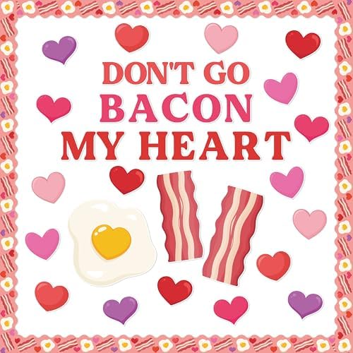 Amazon.com : CPicdn 130Pcs Valentine’s Day Conversation Heart Bulletin ...