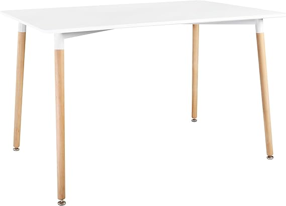 Amazon.com: Modern Square Dining Table, 31.49" W x 29.13" H x 47.24" D ...