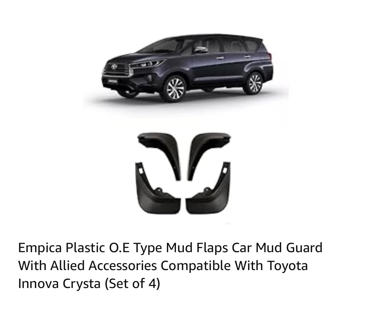 Empica Plastic O.E Type Mud Flaps Car Mud Guard With Allied Accessories ...