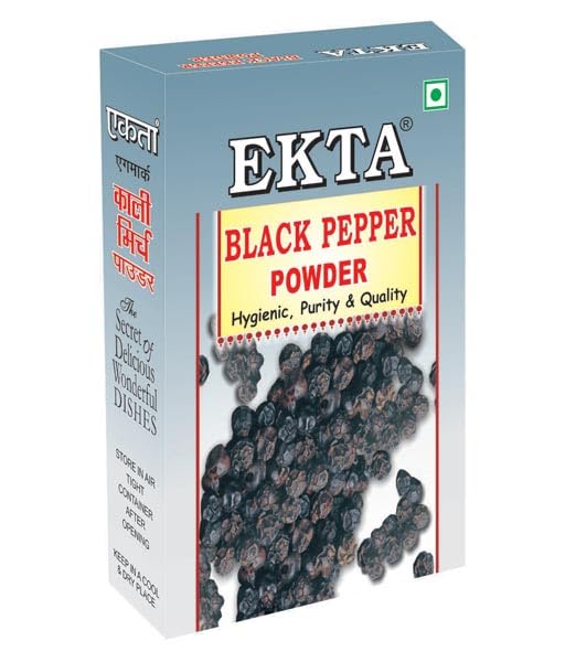 EKTA® - Natural (100%) Black Pepper Powder Ultimate Taste | Indian ...