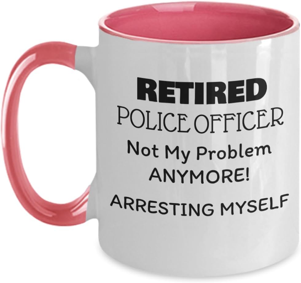 Police Retirement Mug, Gift For Retired Police Officer, Cop, Police ...