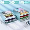 Amazon.com: Tatuo 8 Pack Stackable Paper Trays Plastic Letter Tray Desk ...