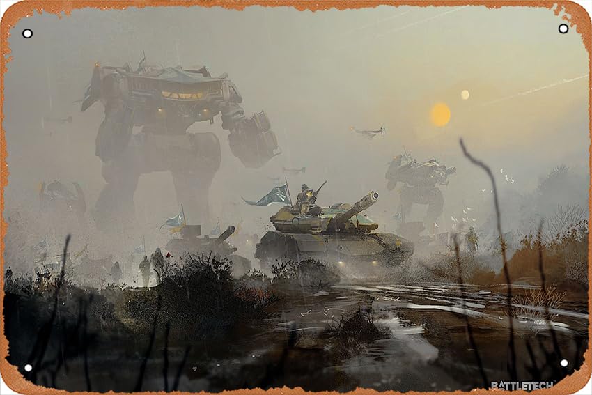 Amazon.com : Futuristic, Tank, Mecha, Battletech Game Poster Home Wall ...