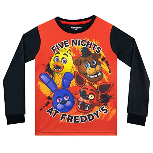 Snapklik.com : Five Nights At Freddys Boys FNAF Pajamas Red Size 6