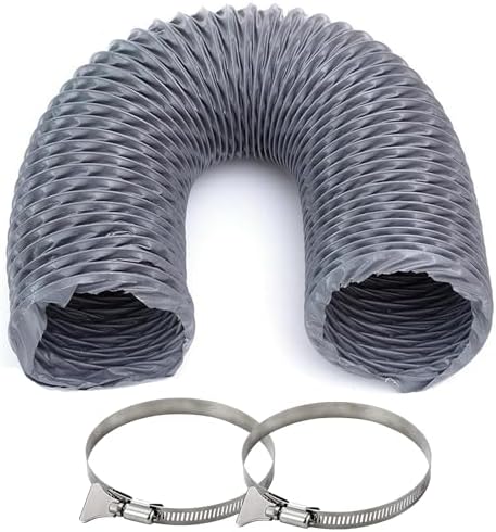 Amazon.com: 4 Inch 13Feet Insulated Flexible Vent Duct Hose with 2 ...