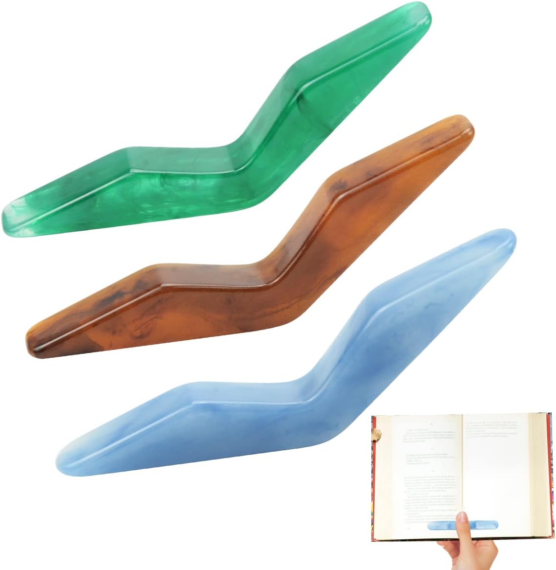 Amazon.com: 6Pcs Book Page Holder Finger Book Holder for Reading in Bed ...