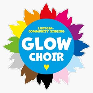 Amazon.com - Glow Choir Logo Cyan Centre Bumper Sticker Vinyl Decal 5"