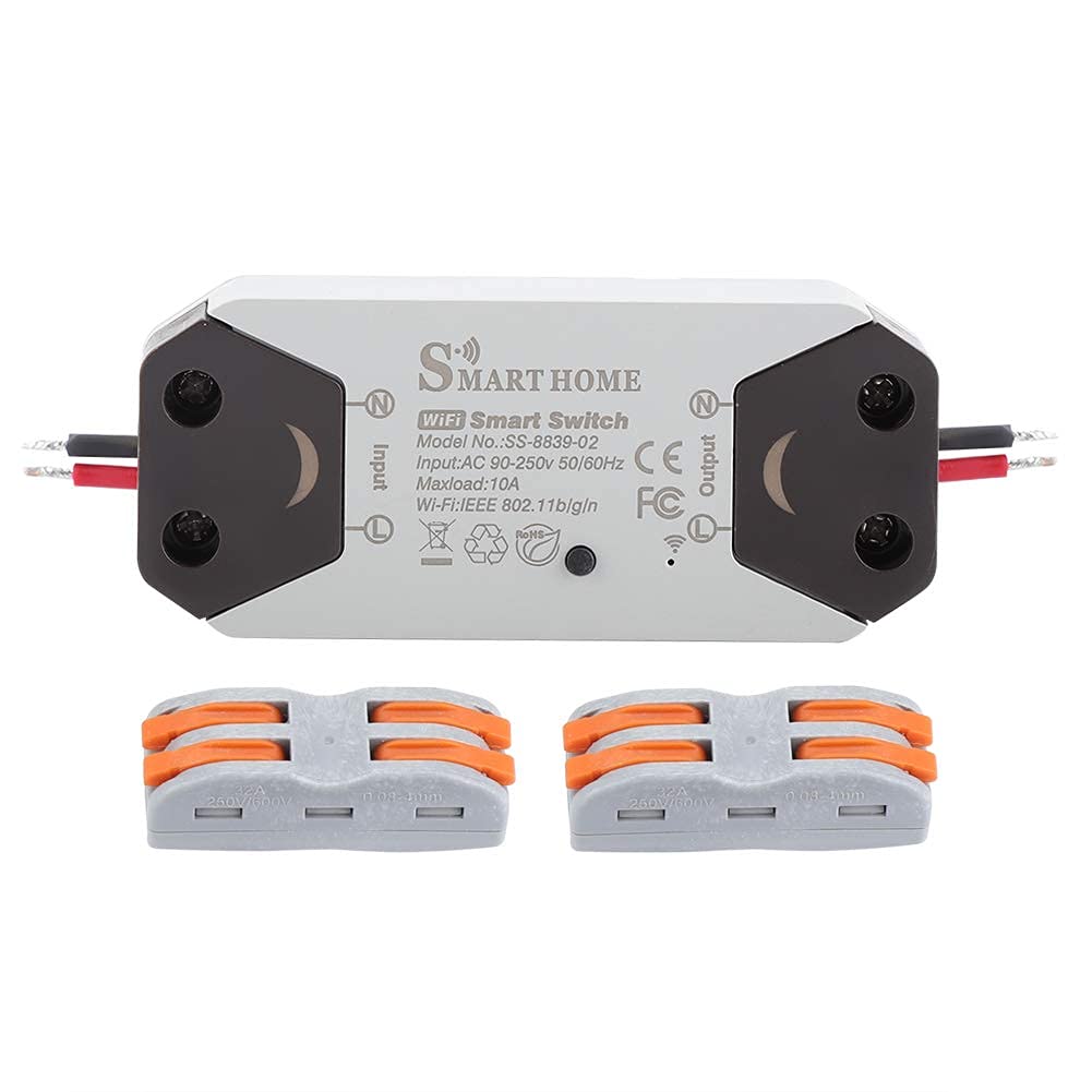 Smart WiFi Switch Breaker APP Remote Control Switch with 2 Terminals ...