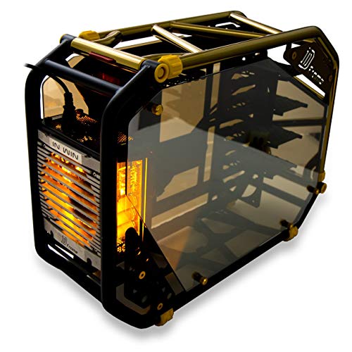 IN WIN D-Frame 2.0 BK/GO Gold/Black Motorcycle Steel Tube ATX Full ...