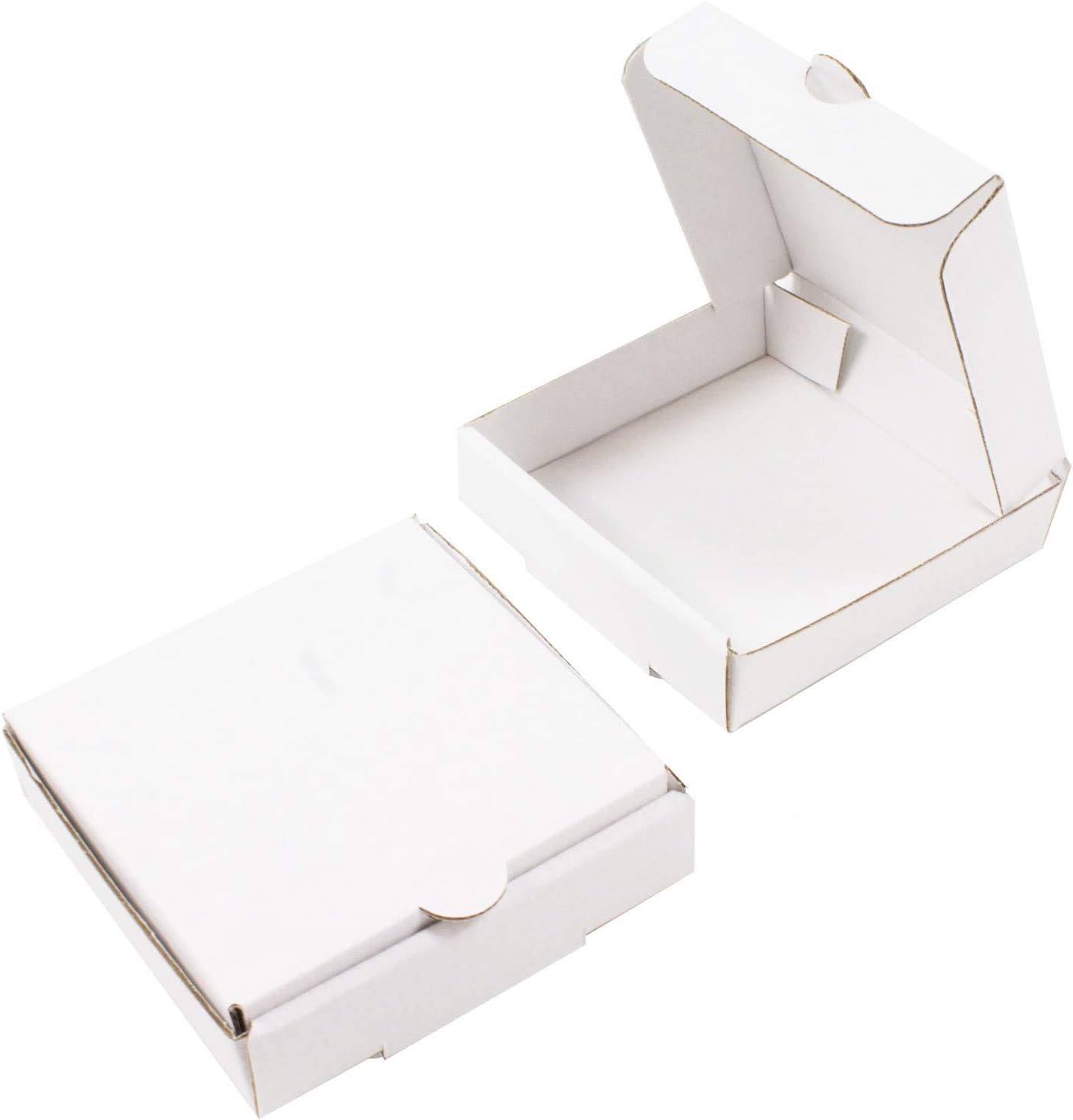 Amazon.com: 6" Premium White Mini Corrugated Pizza Boxes Take Out ...