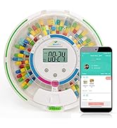 Amazon.com: EziMedPil Bluetooth Pill Dispenser w/Sound & Light Alerts ...