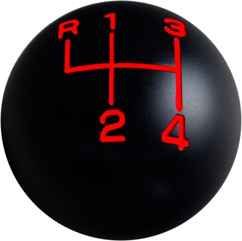 Shift Knobs DEWHEL Black/Red Aluminum Shift Knob - 6-Speed Manual ...