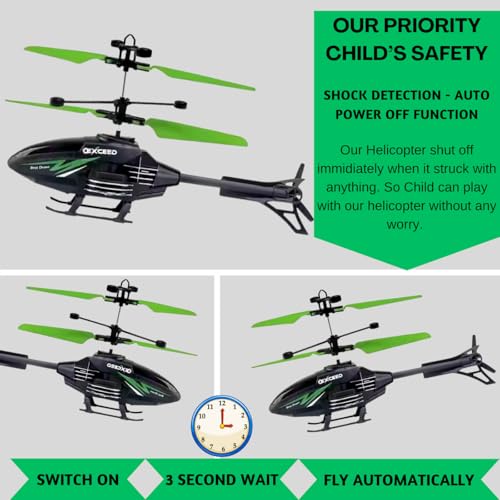 RC Helicopter with Hand Gravity Sensor, Flying Remote Control ...