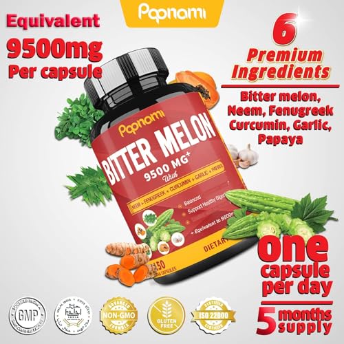 Snapklik.com : Organic Bitter Melon Extract Capsules - 9500mg Combined ...
